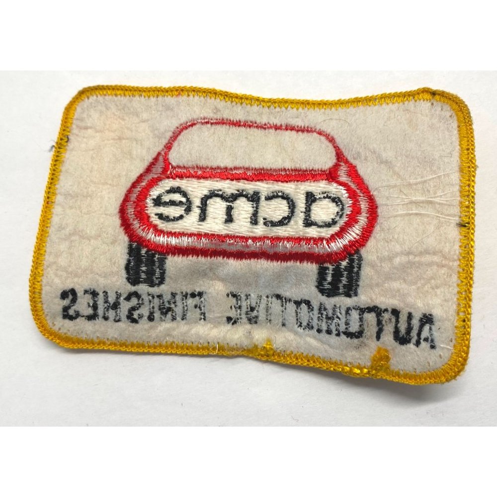 Vintage Acme Automotive Finishes Logo Embroidered Car… - Gem